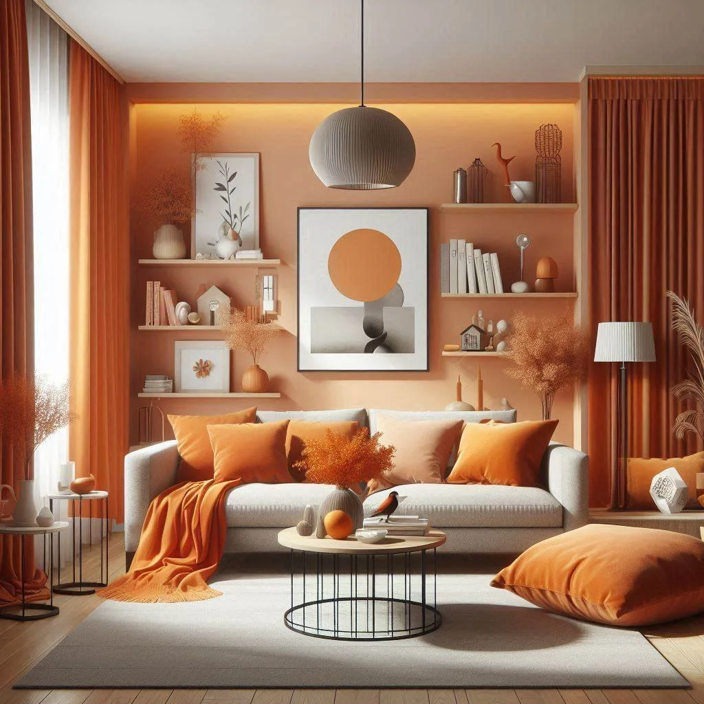 15 Orange Living Room Ideas for a Bold Statement