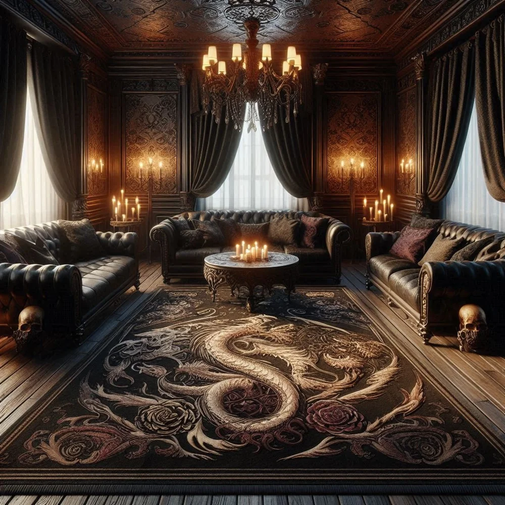 15 Darkly Elegant Gothic Living Room Ideas
