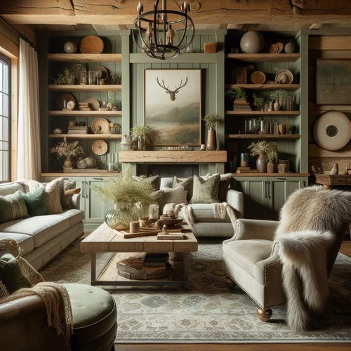 15 Cozy Rustic Sage Green Living Room Ideas