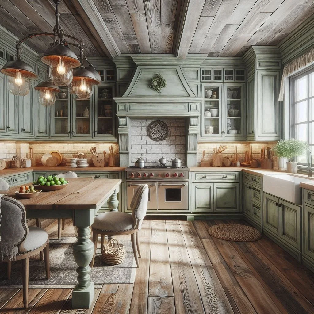 15 Rustic Sage Green Kitchen Cabinets Ideas for a Cozy Feel