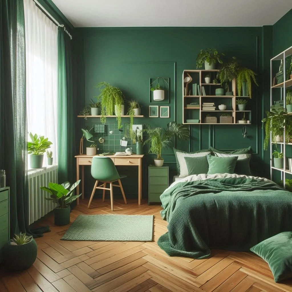 15 Stunning Emerald Green Bedroom Ideas
