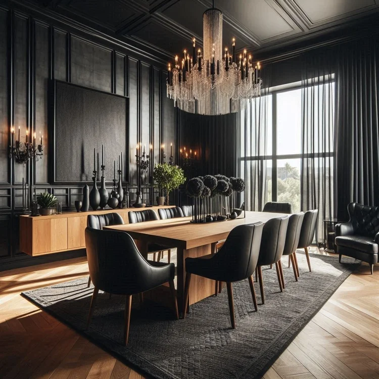 15 Stylish Black Dining Room Ideas for Elegance