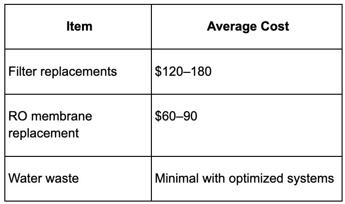 RO Water System for Home: Real-World Performance and Maintenance Costs