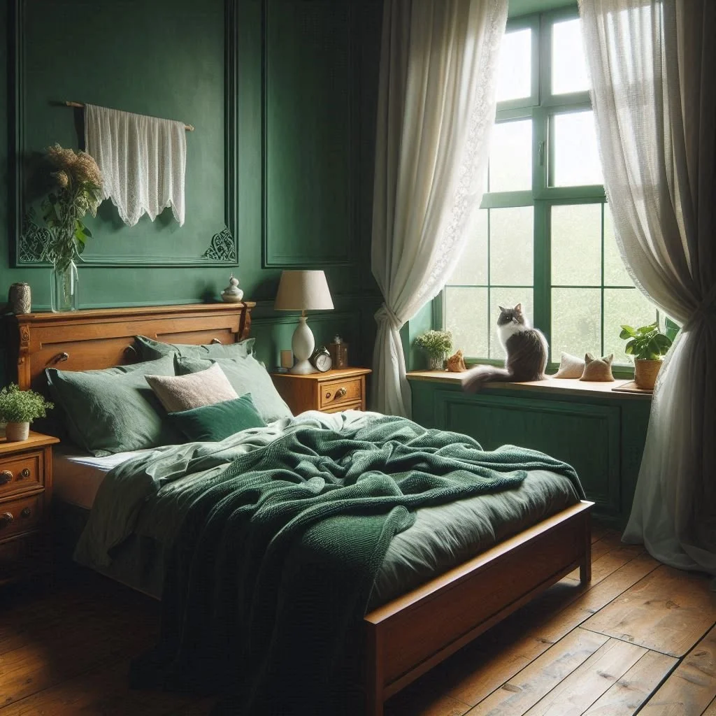 15 Stunning Emerald Green Bedroom Ideas