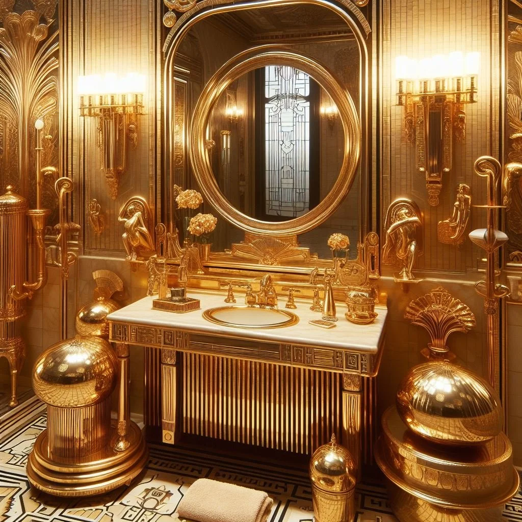 15 Luxurious Art Deco Bathroom Ideas for Elegance