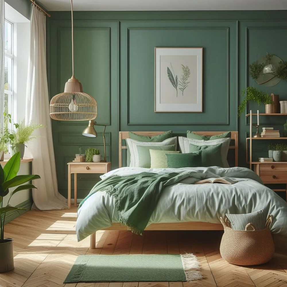 15 Refreshing Green Bedroom Ideas for Tranquility