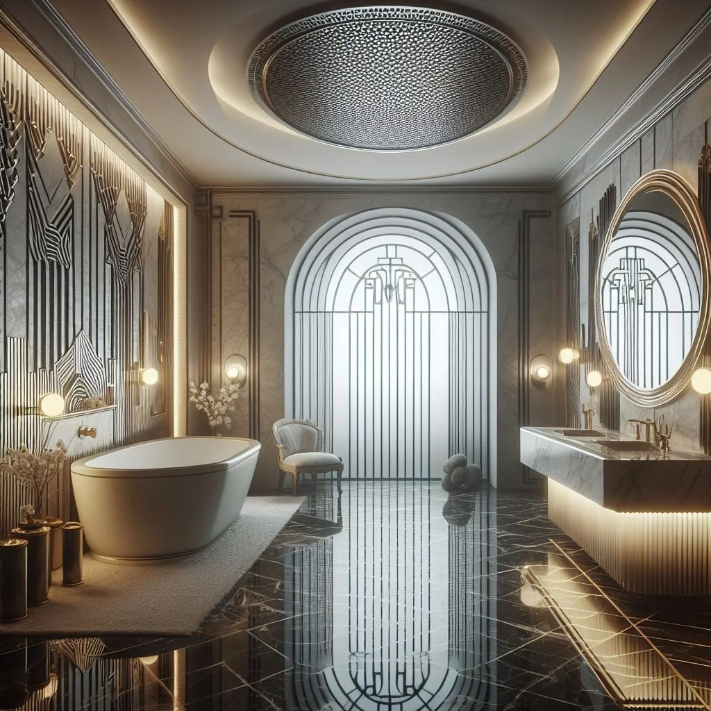 15 Luxurious Art Deco Bathroom Ideas for Elegance
