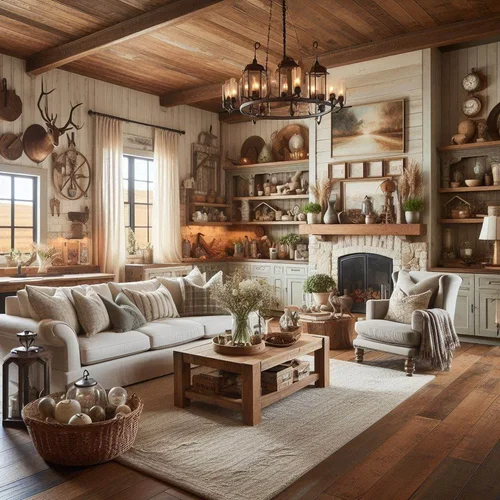 15 Rustic Farmhouse Living Room Ideas for Cozy Charm