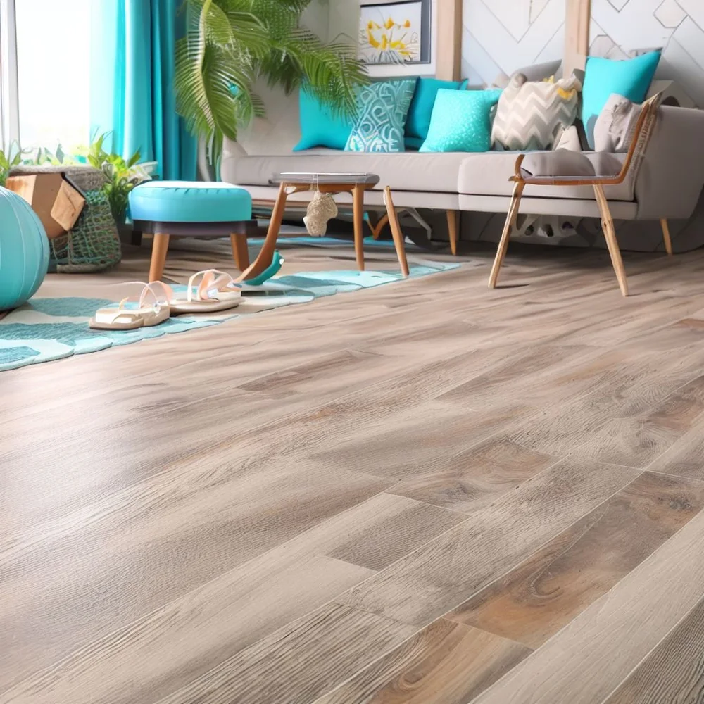 Beach Themed Living Room on a Budget