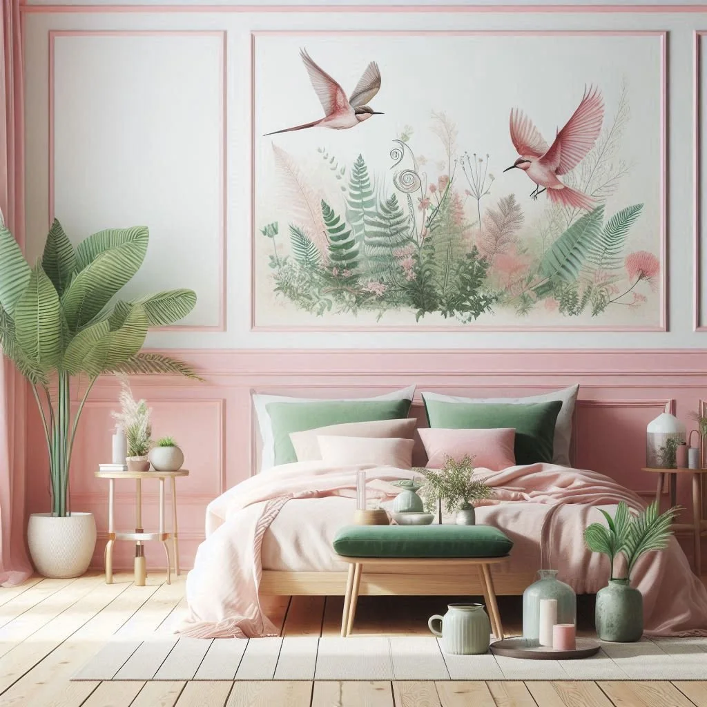 15 Pink and Green Bedroom Ideas for Fresh Style