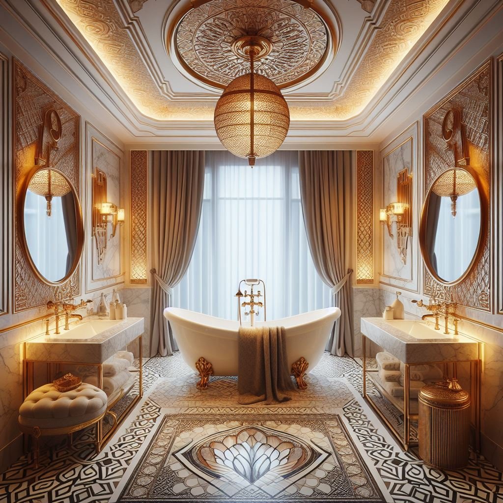 15 Luxurious Art Deco Bathroom Ideas for Elegance