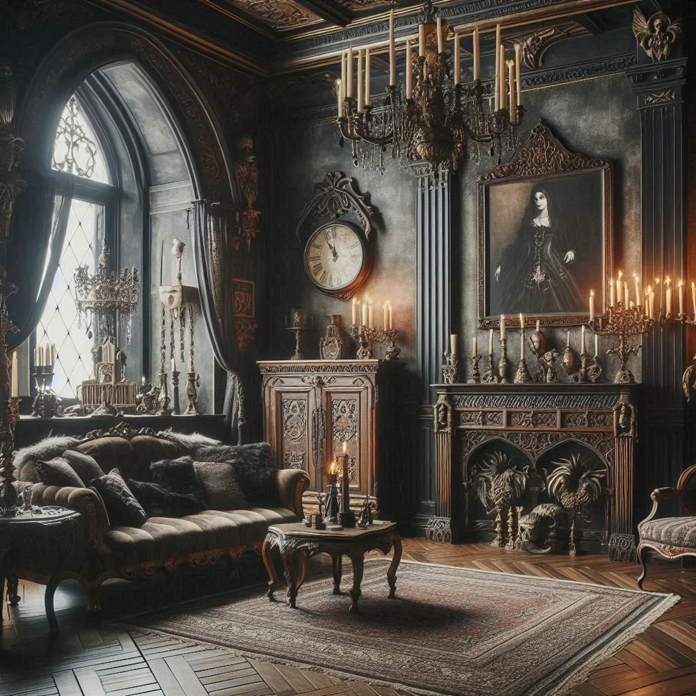 15 Darkly Elegant Gothic Living Room Ideas