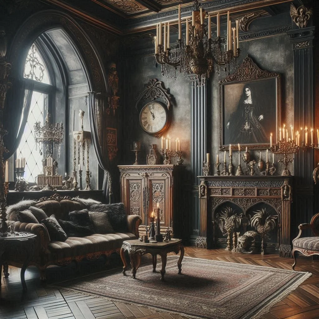 15 Darkly Elegant Gothic Living Room Ideas