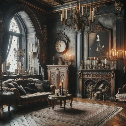 15 Darkly Elegant Gothic Living Room Ideas