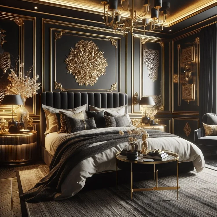15 Stunning Black and Gold Bedroom Ideas for Luxurious Spaces