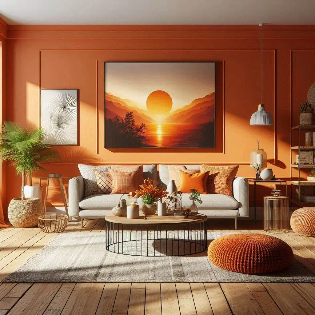 15 Orange Living Room Ideas for a Bold Statement