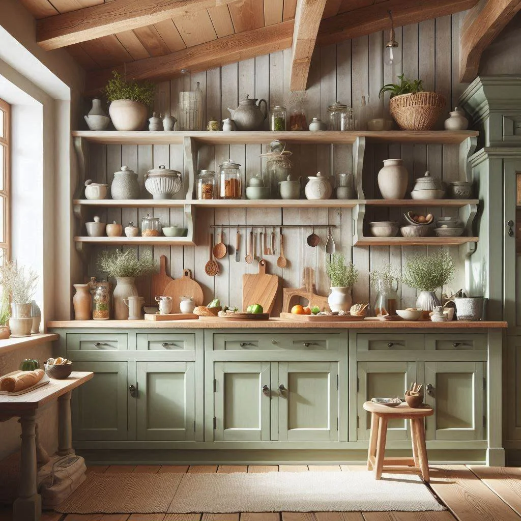15 Rustic Sage Green Kitchen Cabinets Ideas for a Cozy Feel