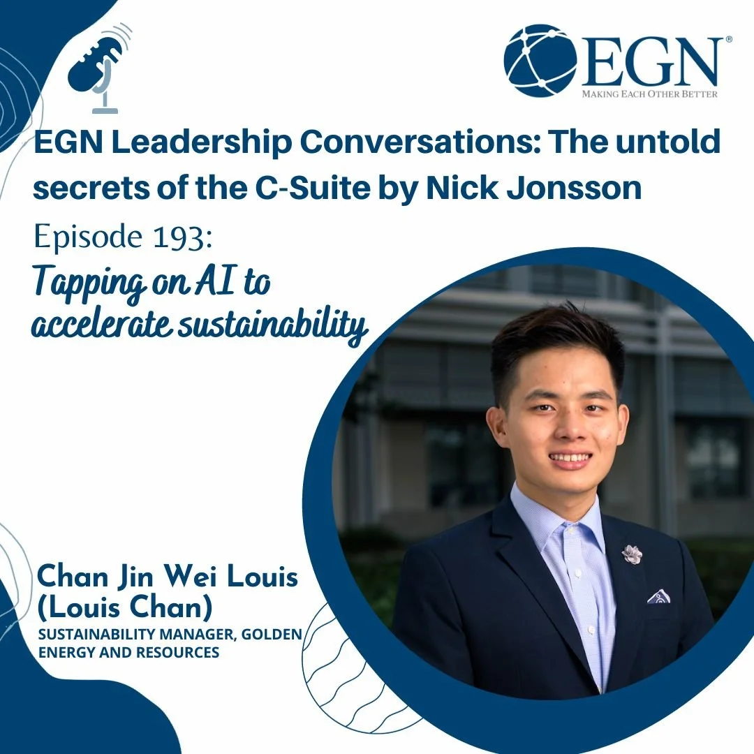 Tapping on AI to Accelerate Sustainability — EGN Peer Network