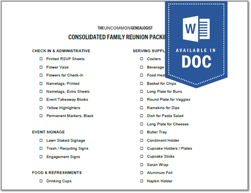 Free Family Reunion Planning Templates for a Seamless Event — The ...