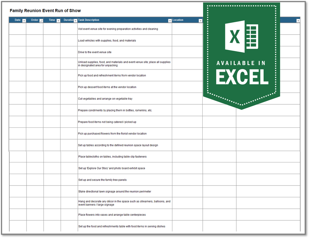 Free Family Reunion Planning Templates for a Seamless Event — The ...