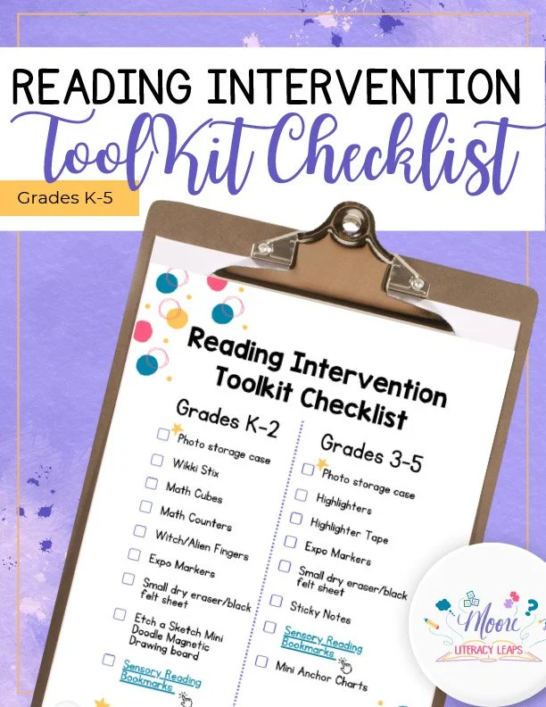 Free Download: Setting Up for Intervention Success — Moore Literacy Leaps