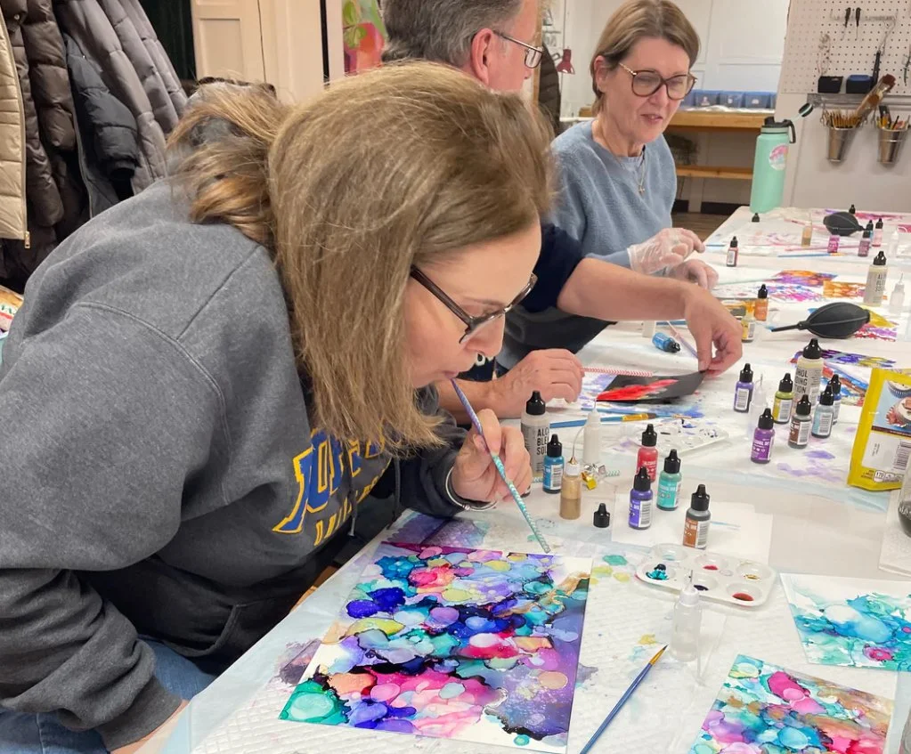 Alcohol Ink: Magical Inks Technique & Play at The Grounded Place Studio — The Bird & Bear Collective