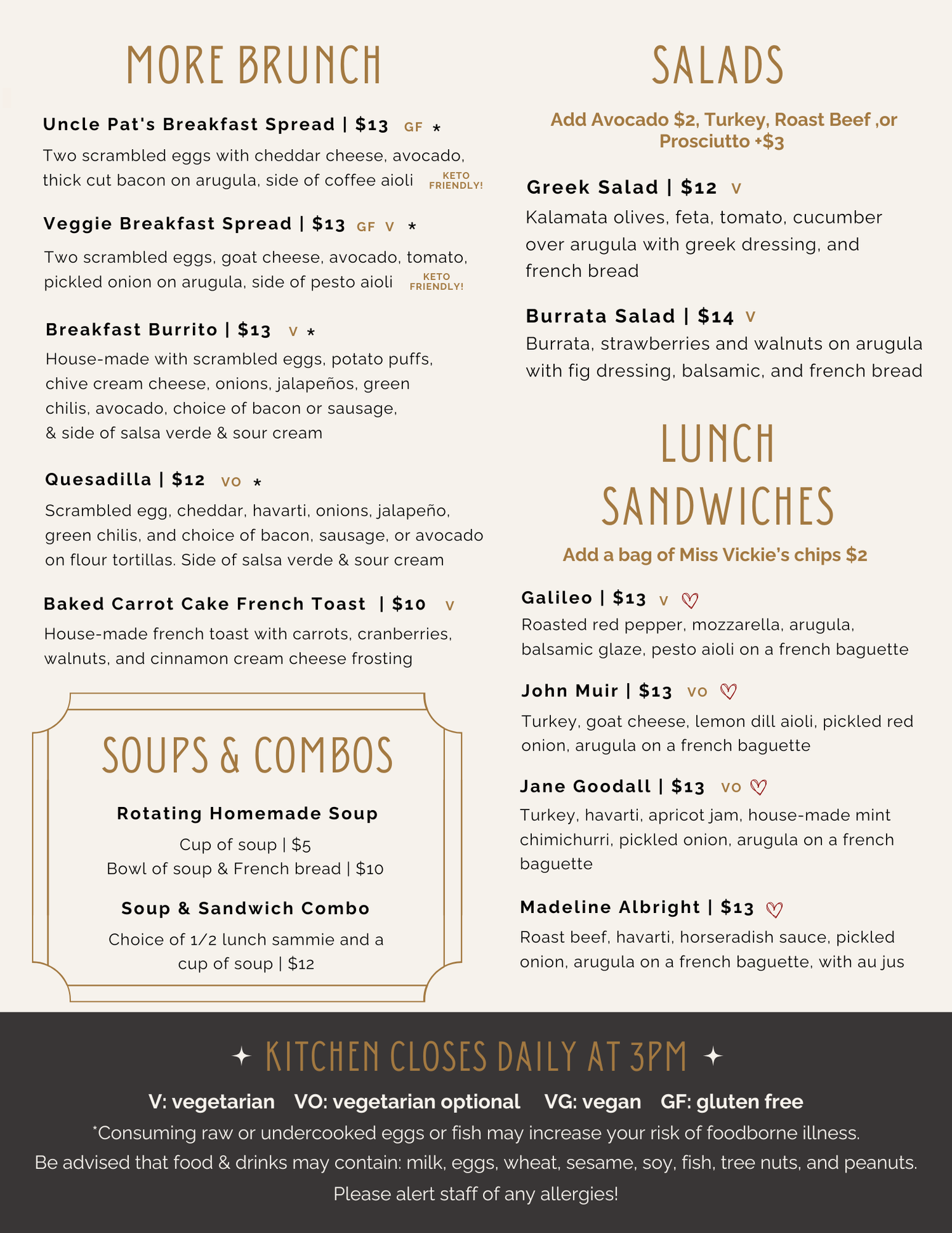 Menu — HUMBLE HOUSE