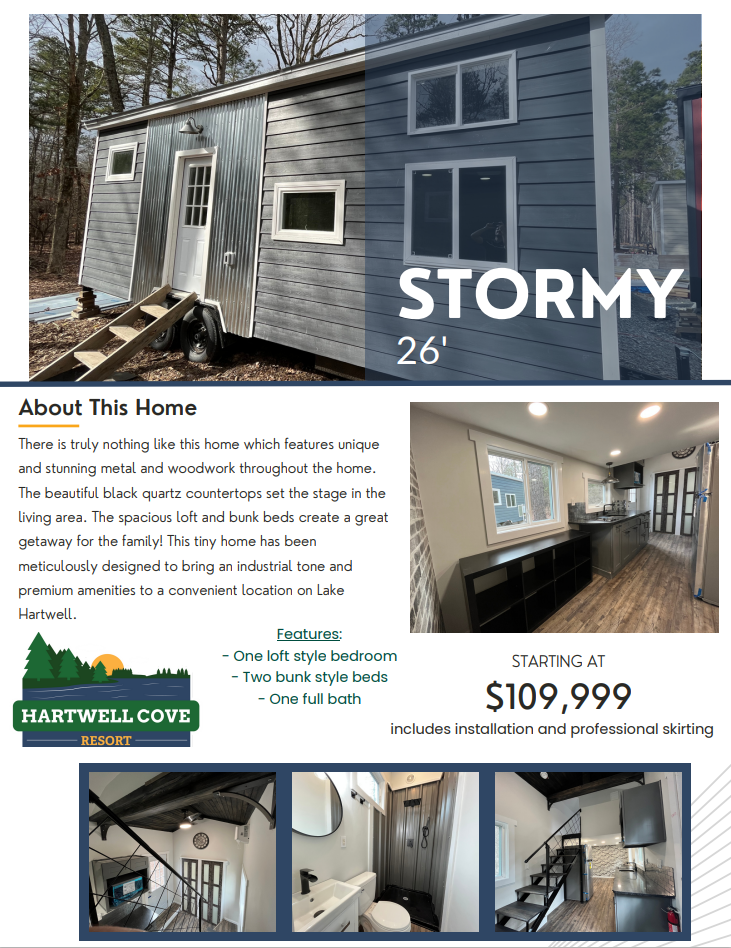 Tiny Homes For Sale — Hartwell Cove Resort | Lake Hartwell