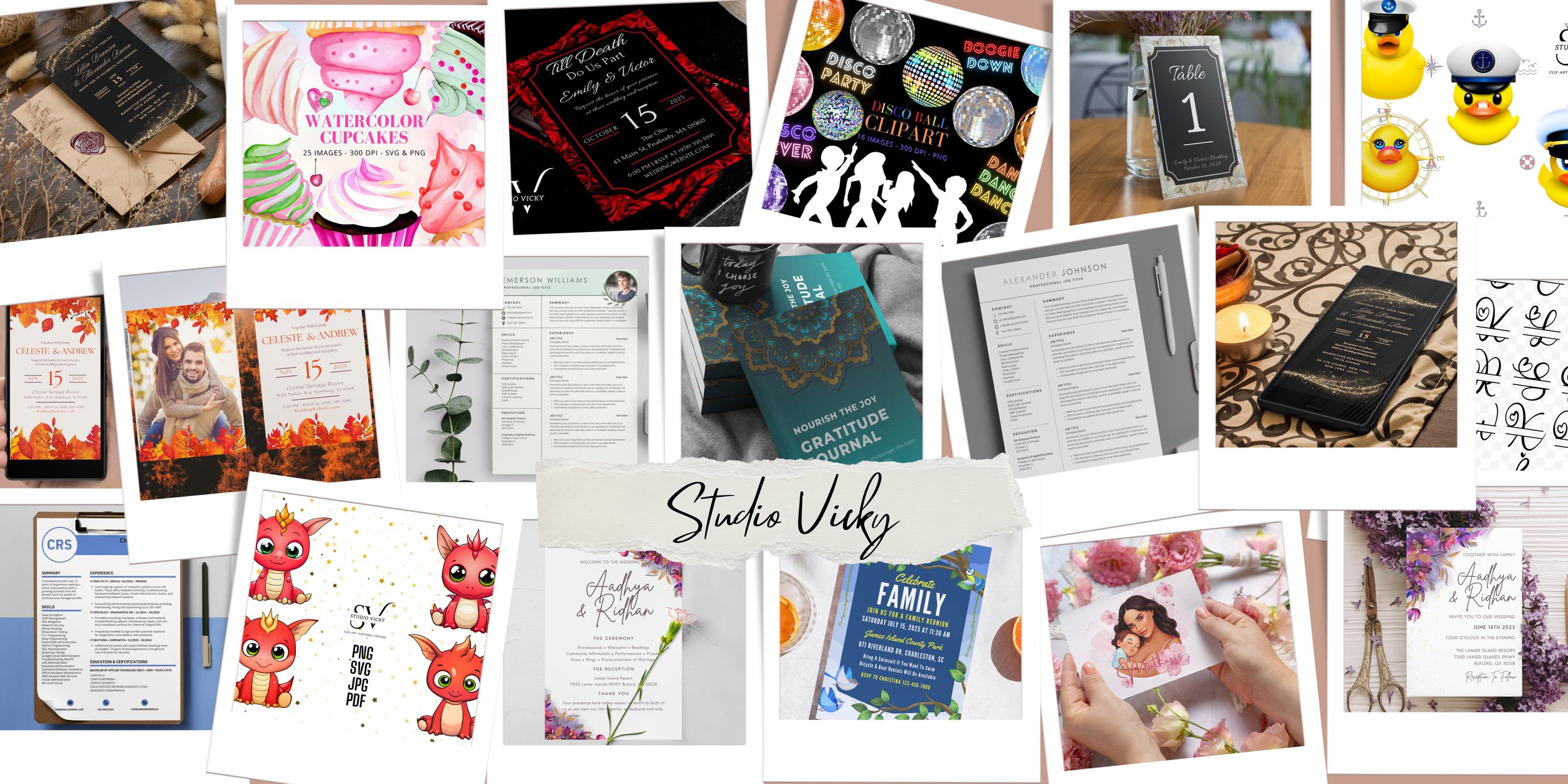 Studio Vicky - Canva Templates, Textures, SVG, PNGs and More
