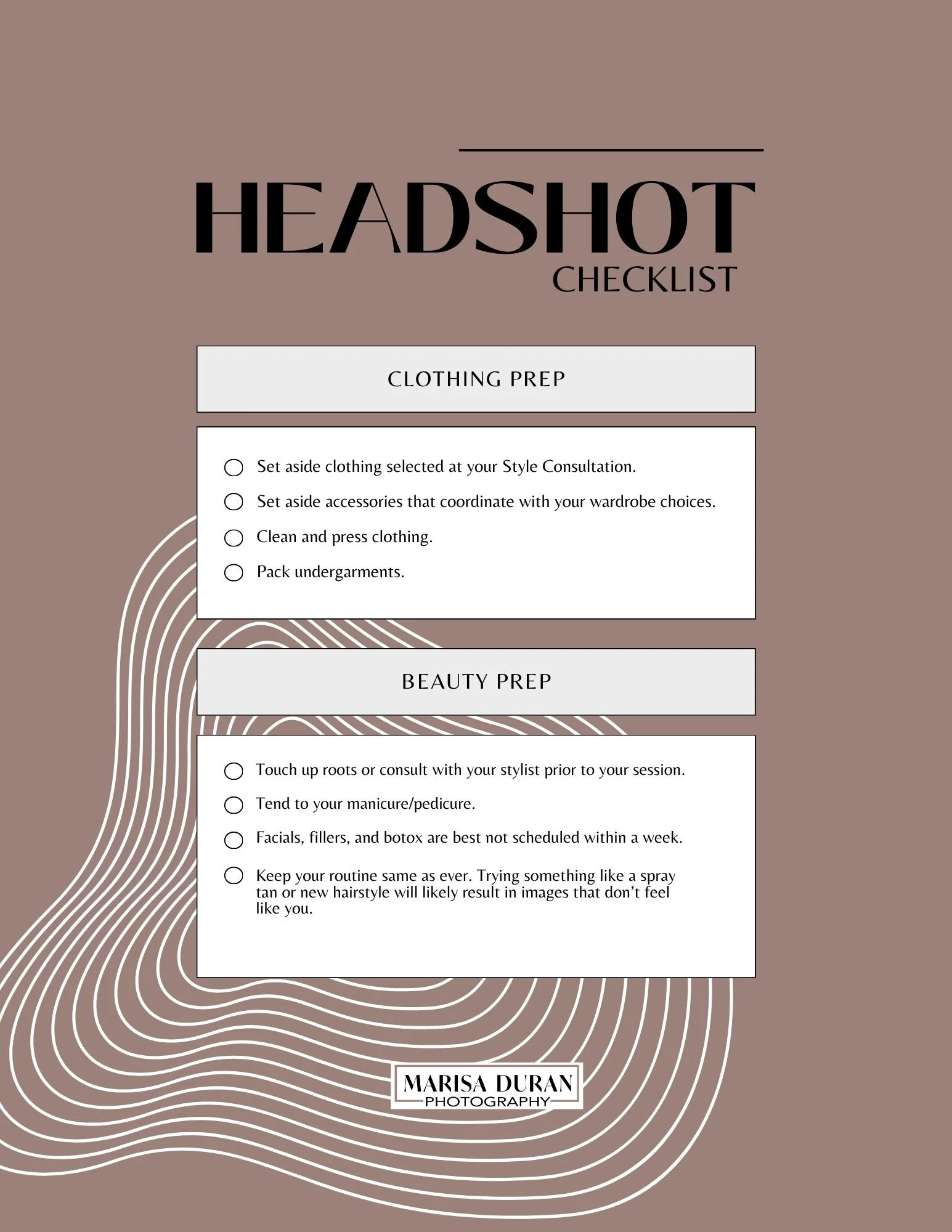 How to prepare for your headshots — Marisa Duran Photography