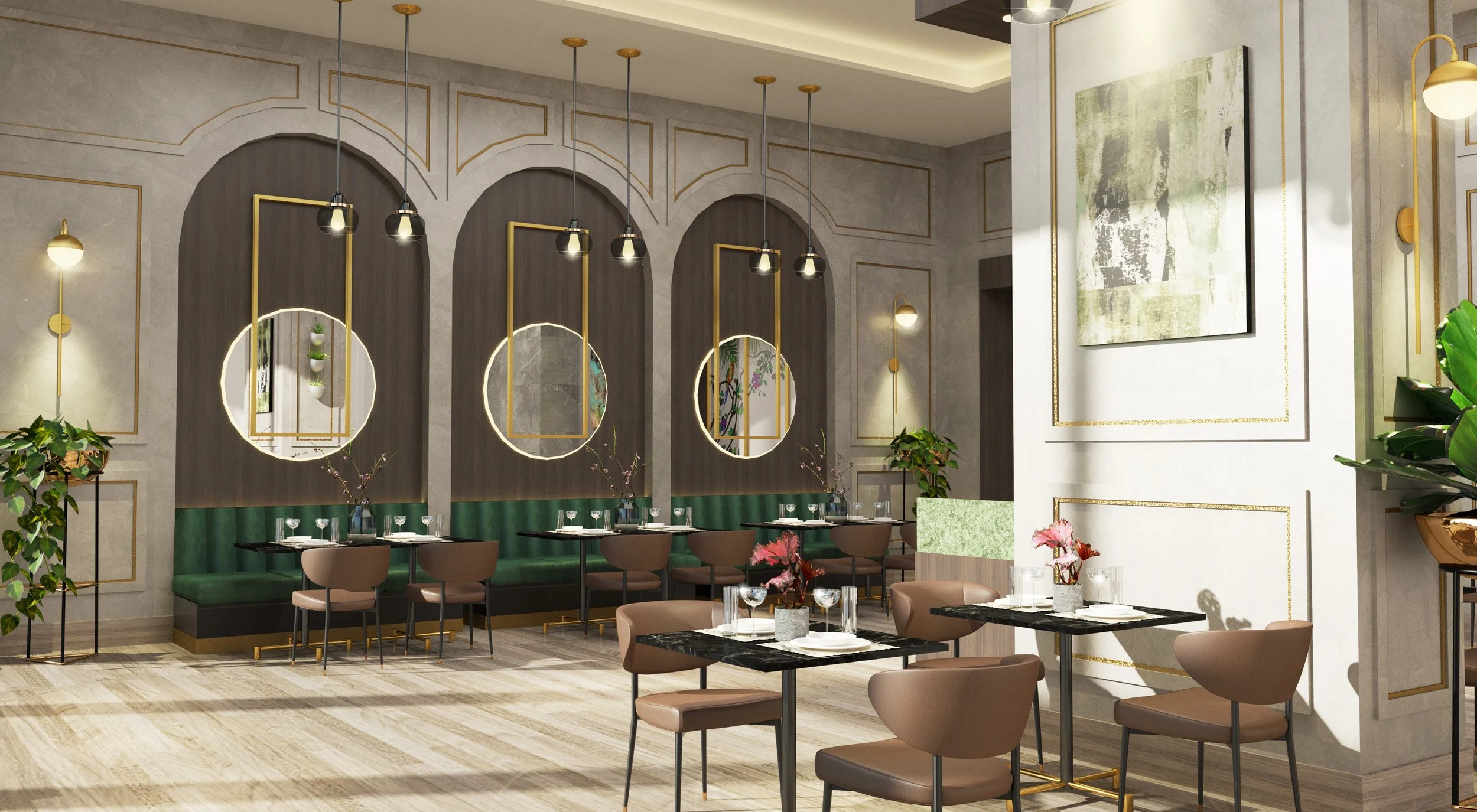 Address Restaurant Downtown — Hats Interiors