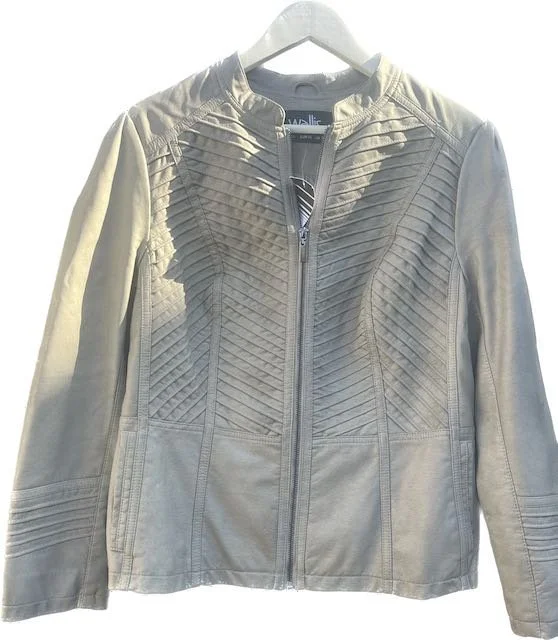 Painted leather jacket - flower border — Cath McSweeney Art