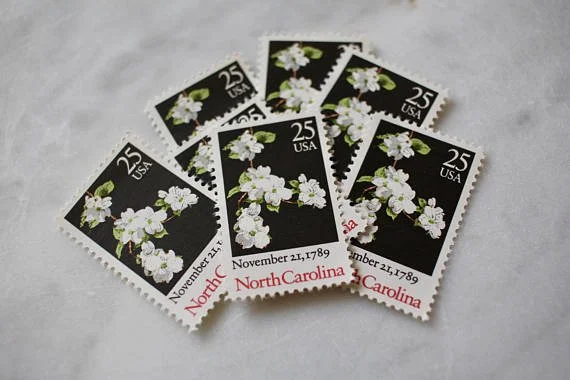 Monticello Vintage Postage Stamps — Little Postage House