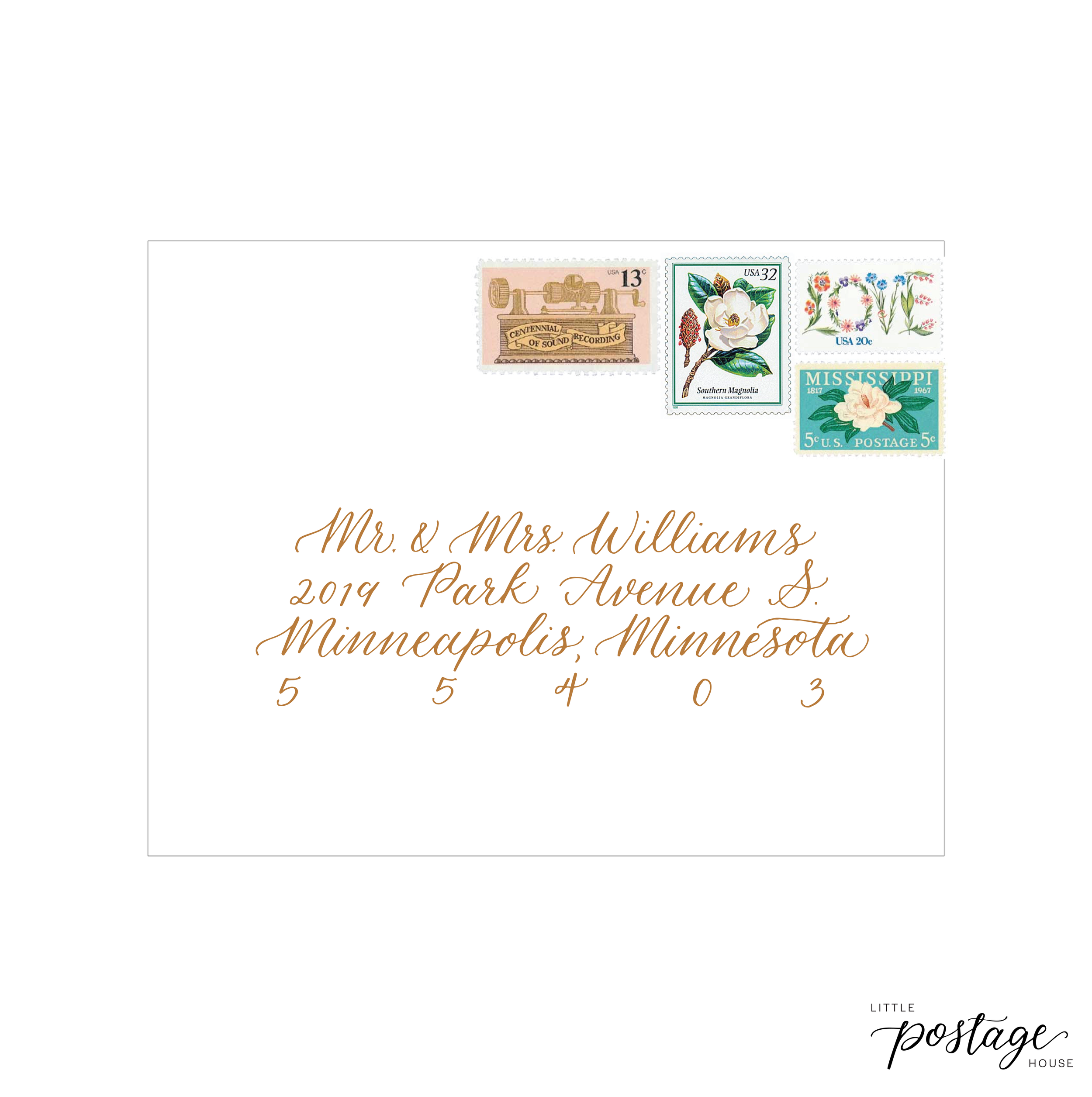 Red Love Postage Collection — Little Postage House