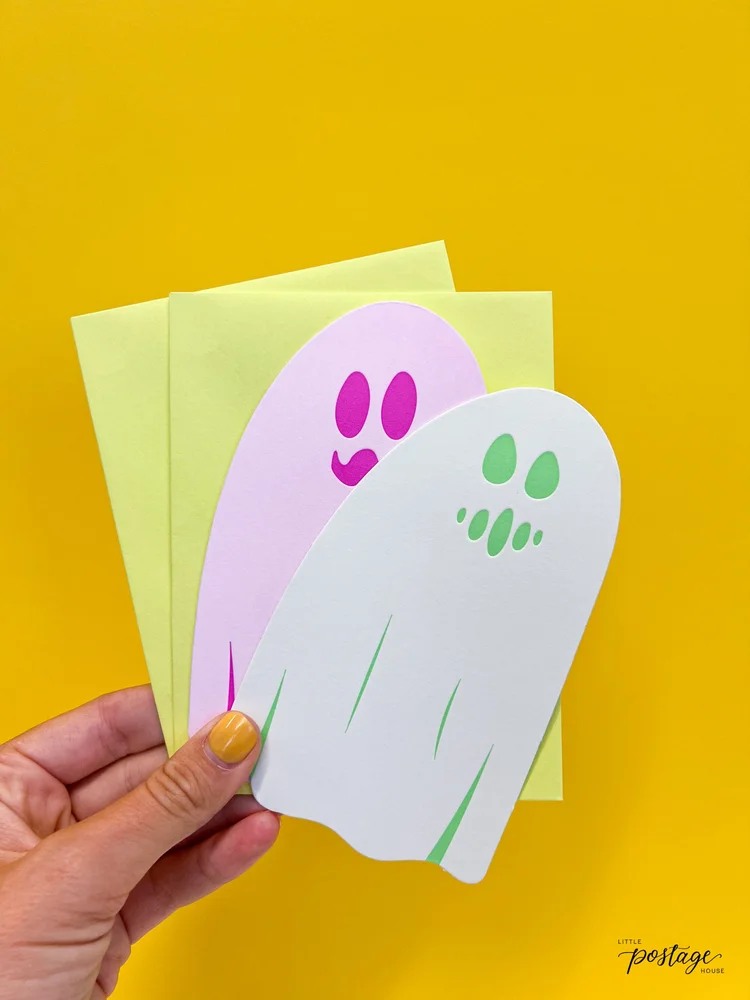 Jack O'Lantern Letterpress Halloween Stationery Set — Little Postage House