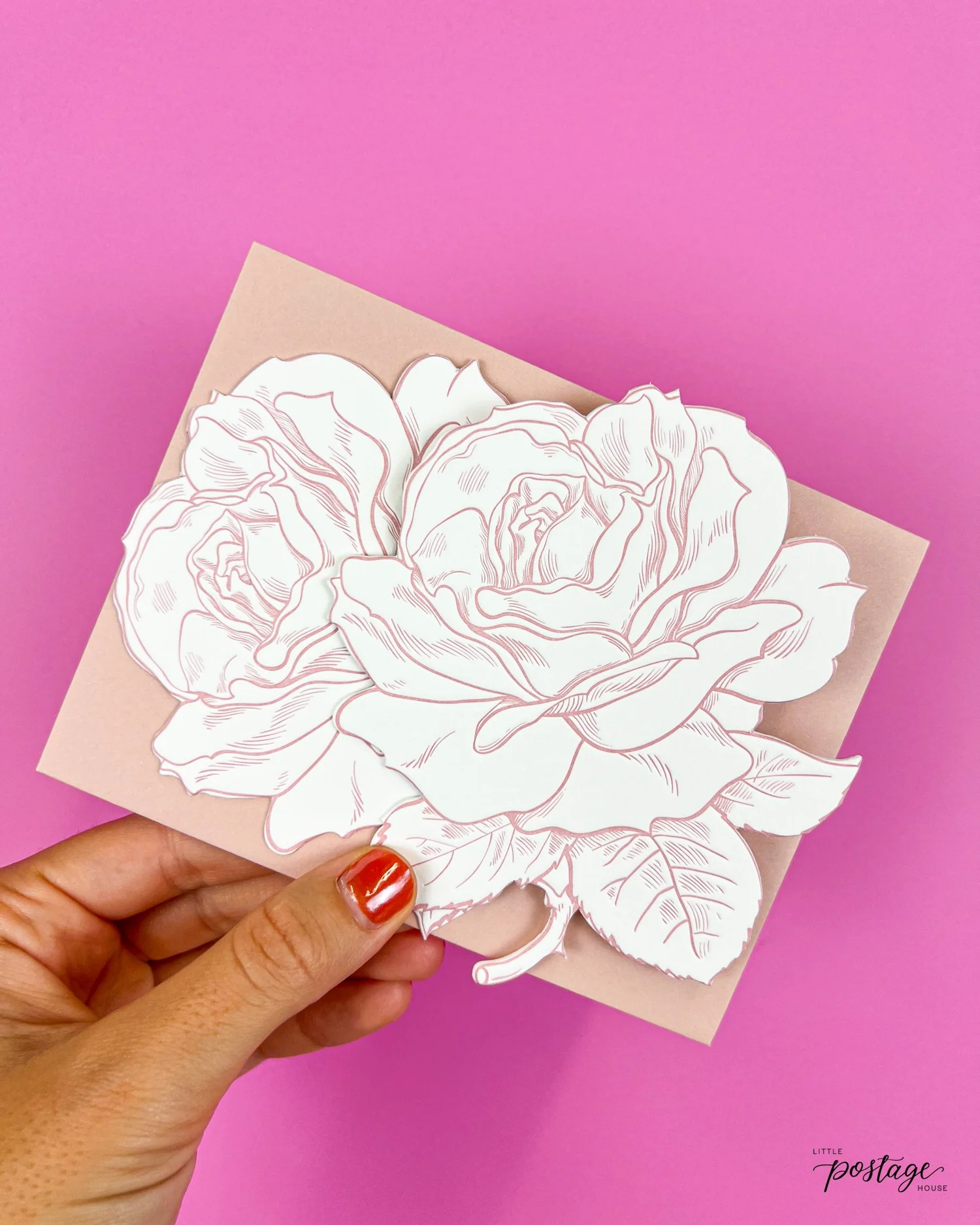 Holiday Pine Cone Stationery Set — Little Postage House