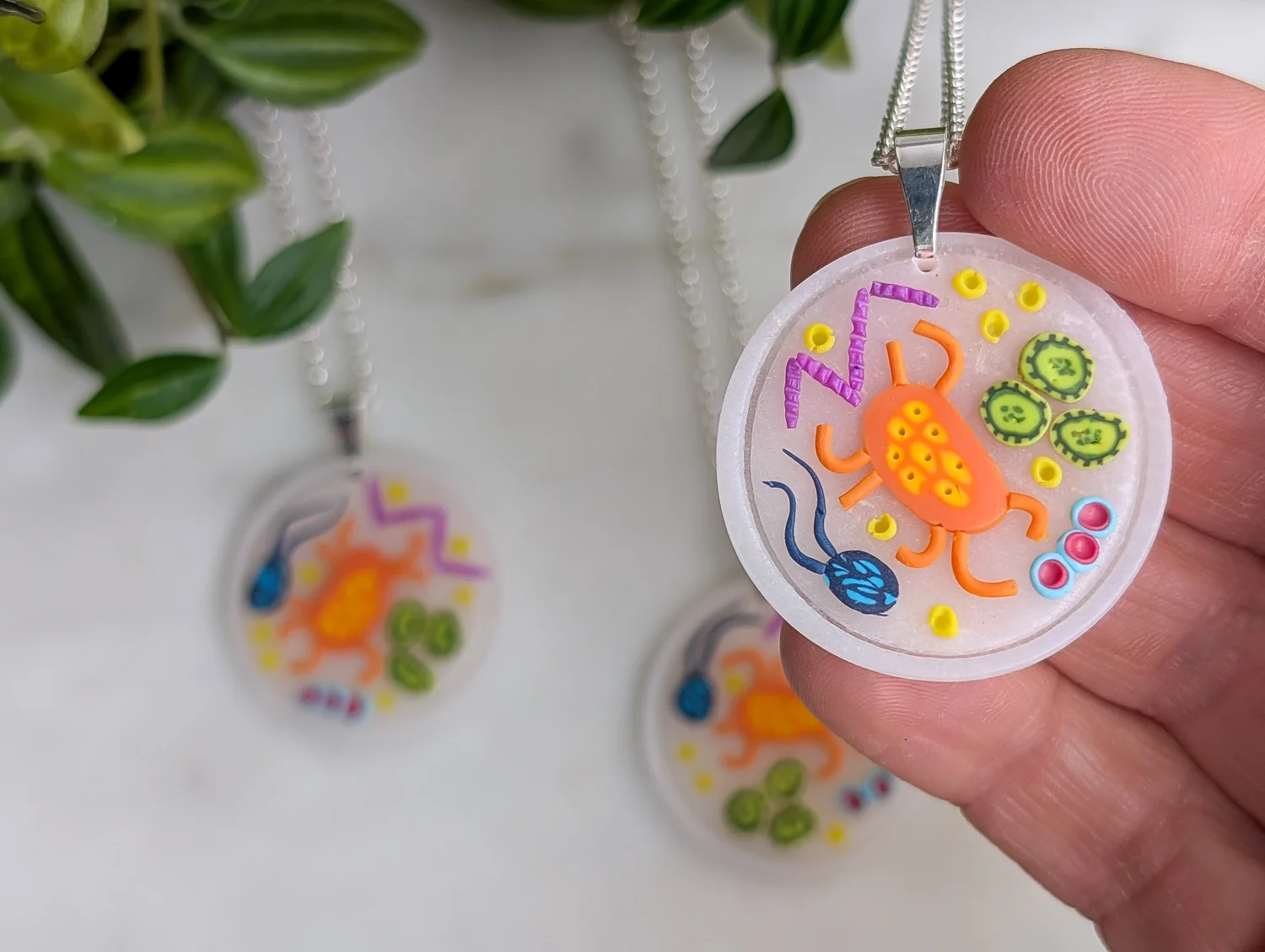 Plant Cells Under the Microscope Earrings — Woodsmoke and Willow