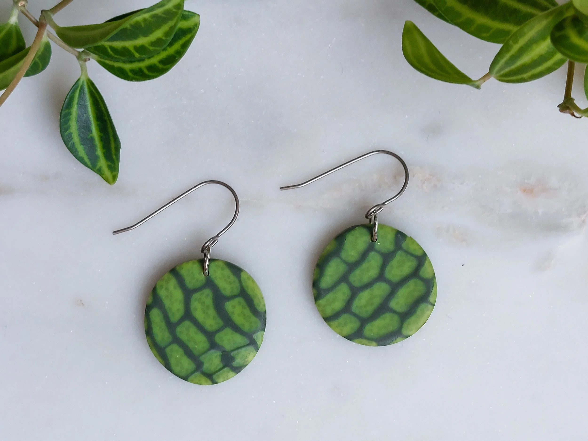 Plant Cells Under the Microscope Earrings — Woodsmoke and Willow