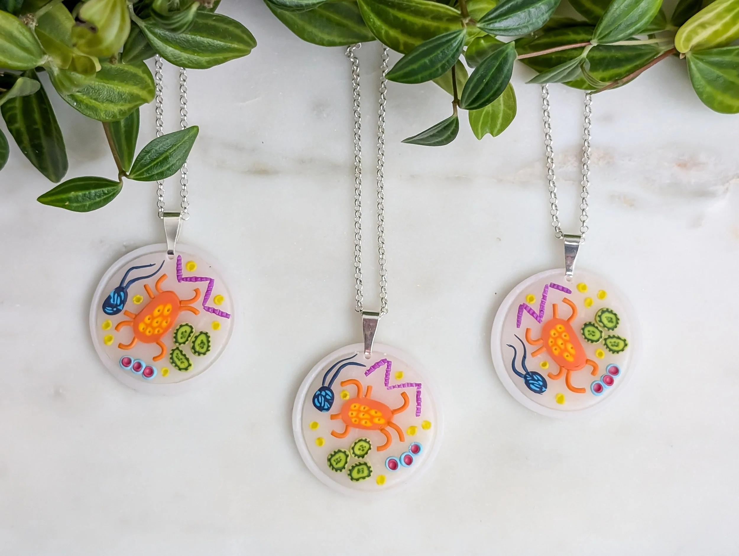 Plant Cells Under the Microscope Earrings — Woodsmoke and Willow