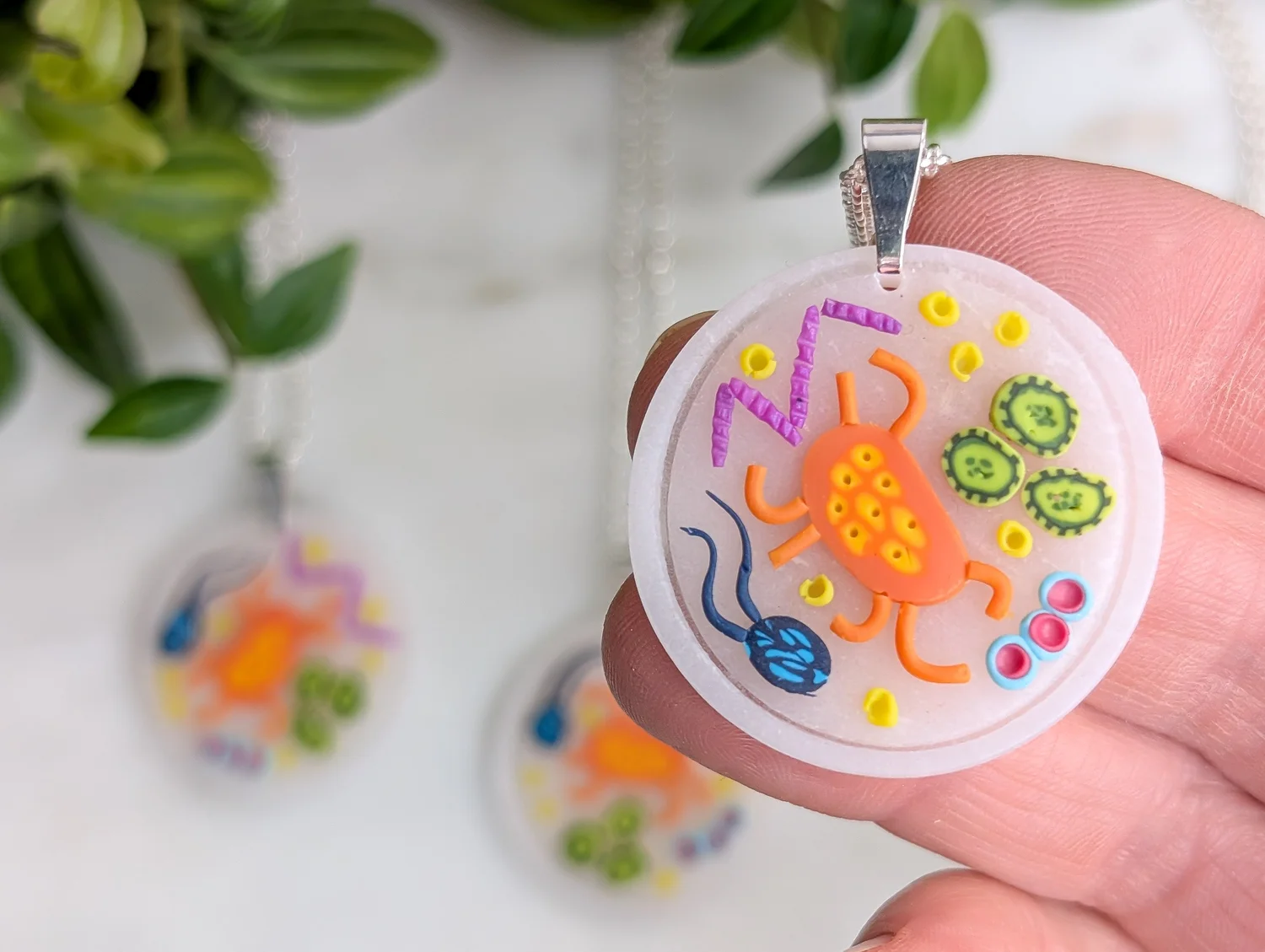Plant Cells Under the Microscope Earrings — Woodsmoke and Willow