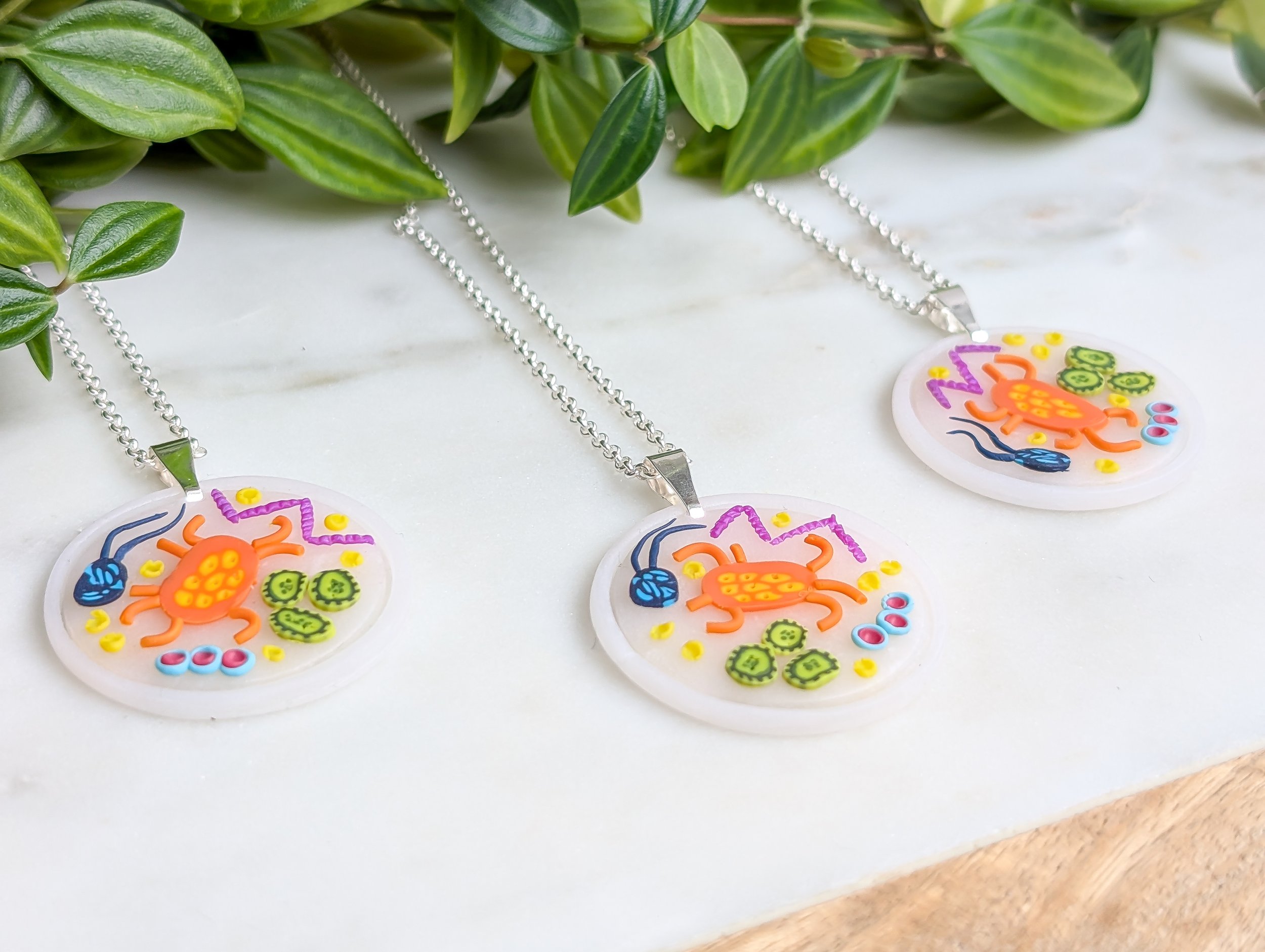 Plant Cells Under the Microscope Earrings — Woodsmoke and Willow