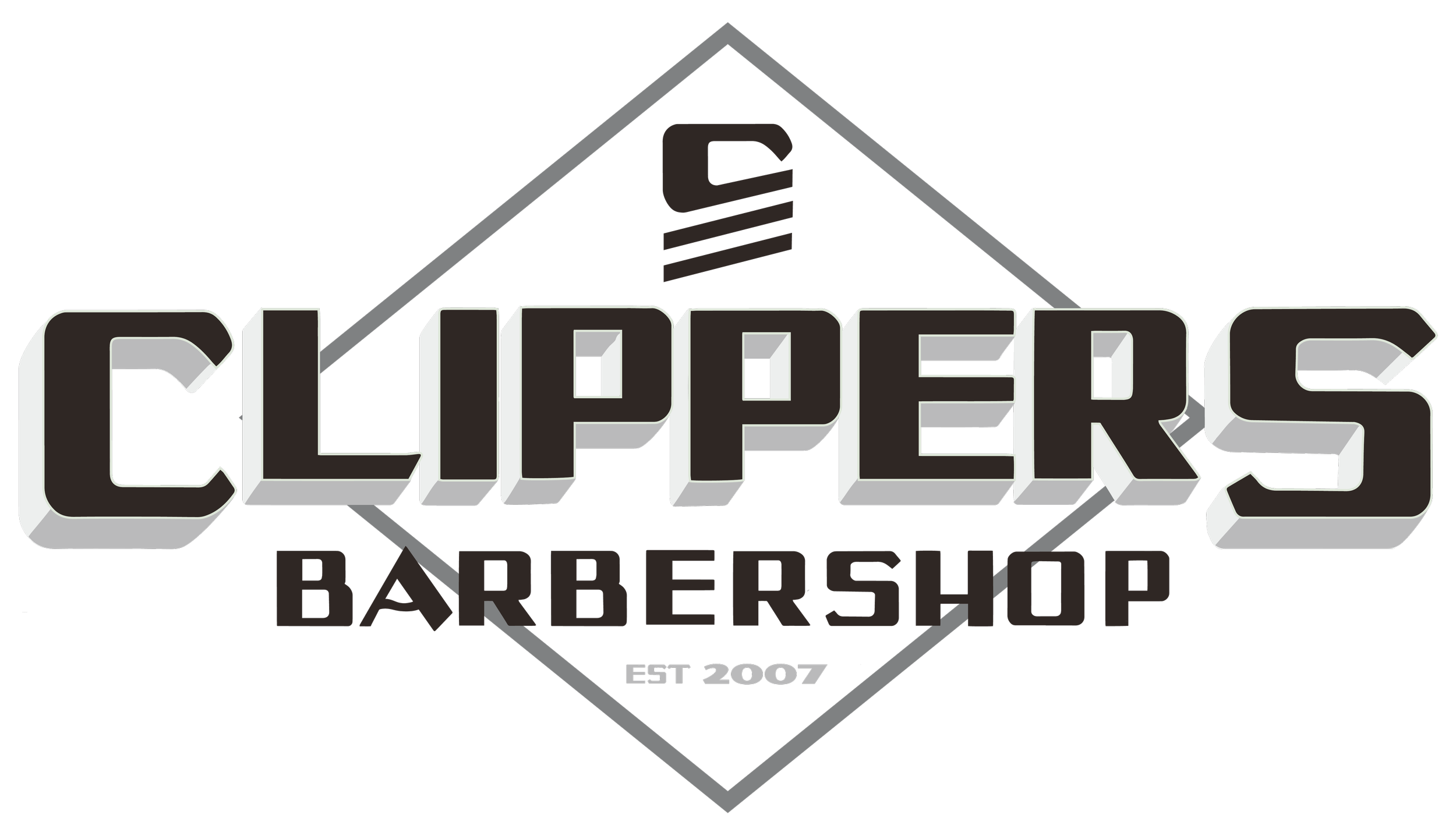 Barber Shop Clippers Logo