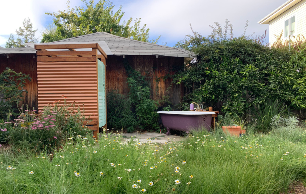 Urban Outdoor Bathhouse — WILD EARTH ART | Landscape Design + Build ...