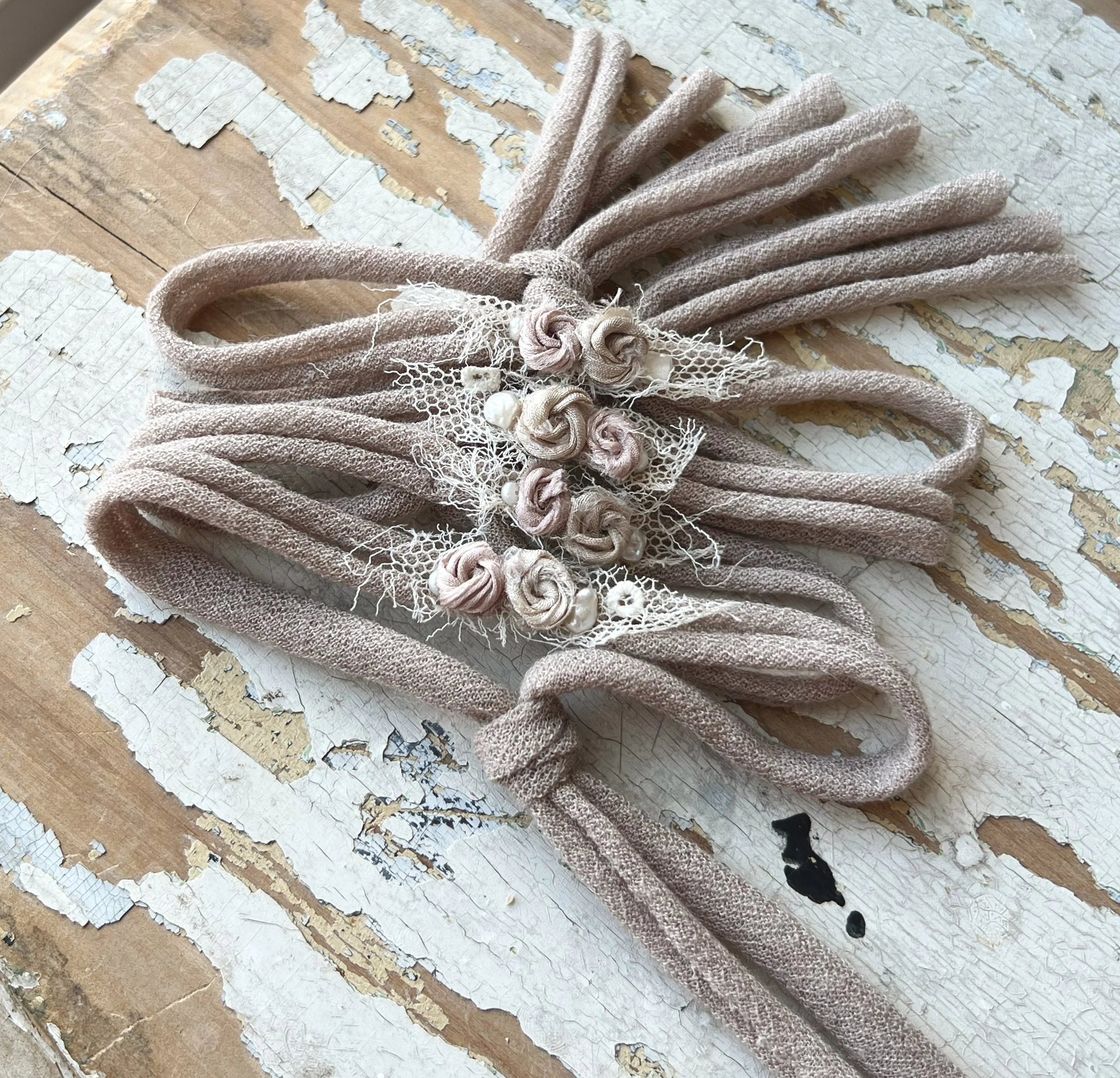 pink roses headband — ivy + twine