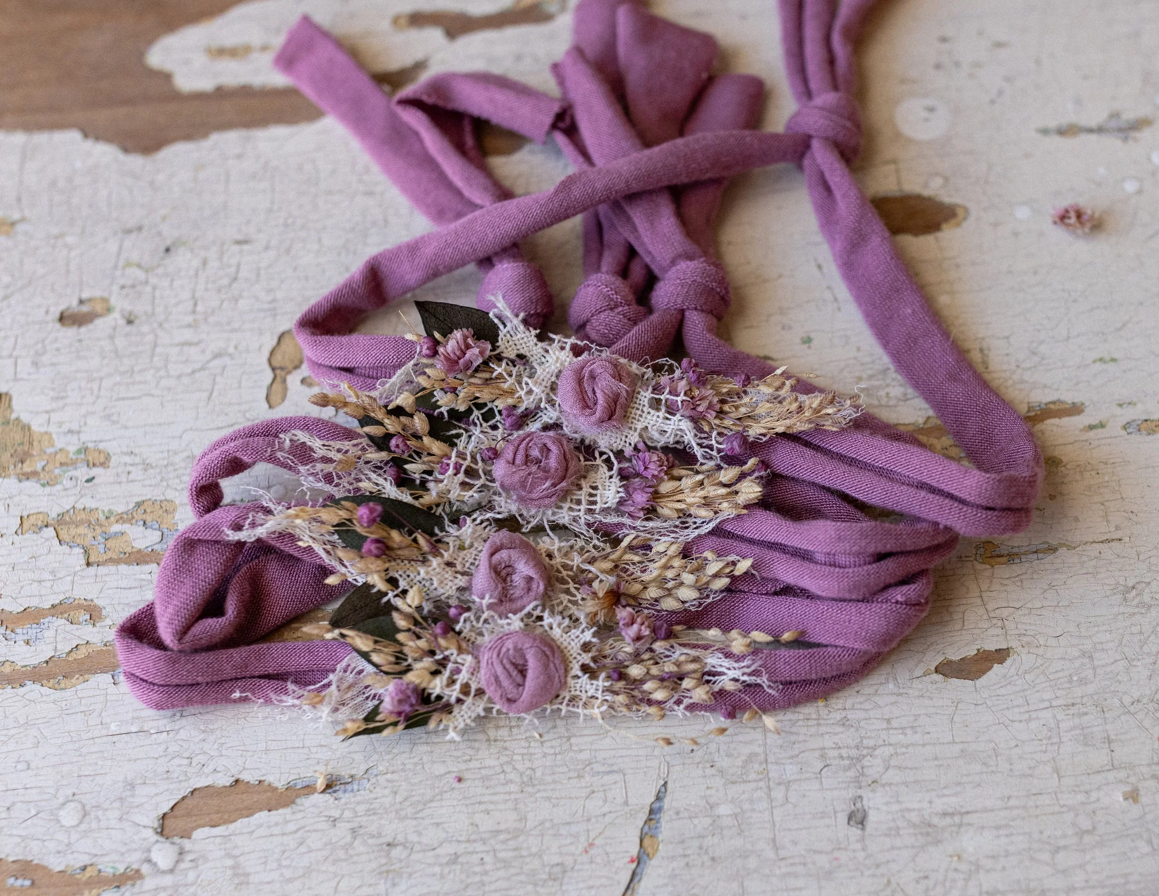 pink roses headband — ivy + twine