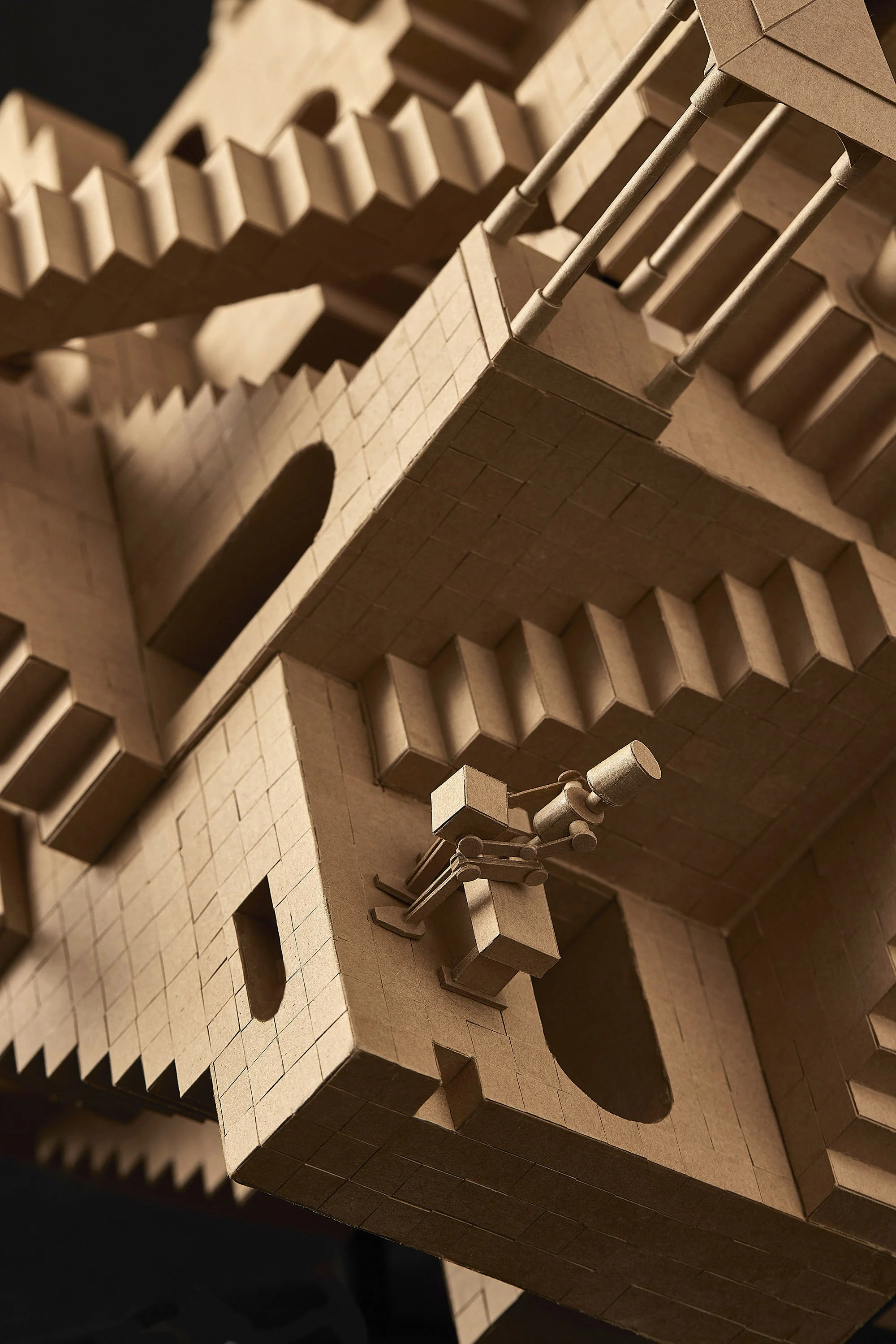 #21 - Escher Cube - Sold 🎈 — Greg Olijnyk Cardboard Artist