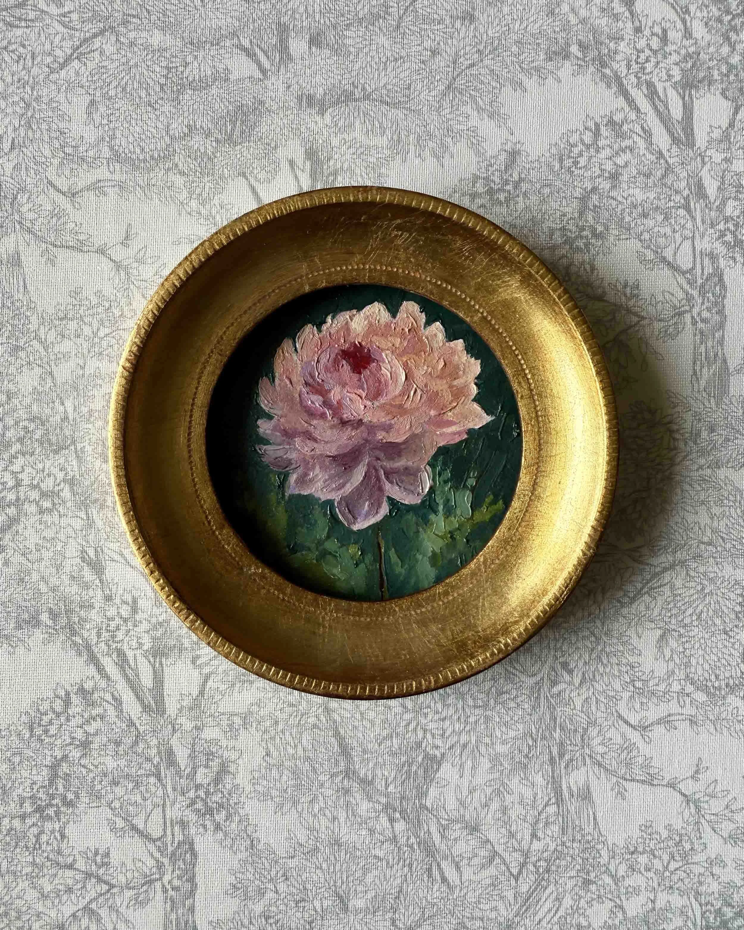 "Dahlia in Pink and Violet" original oil floral painting — Jennifer ...