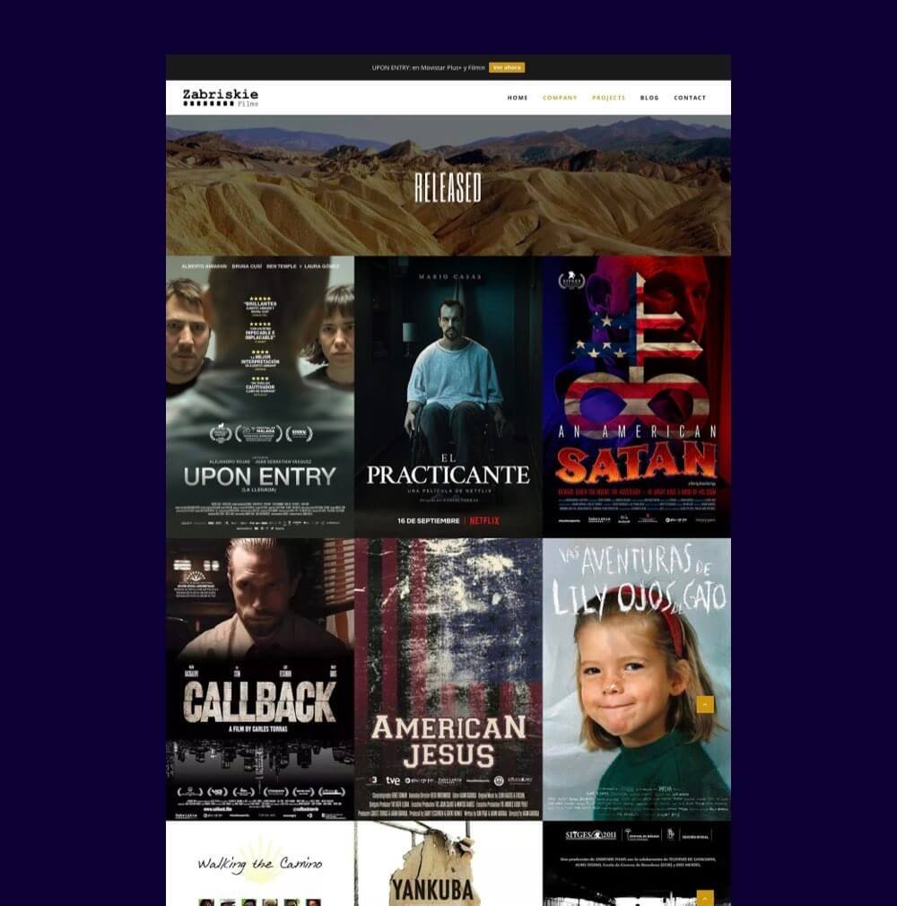 8 Film Production Company Websites to Inspire You — Tempixel Design