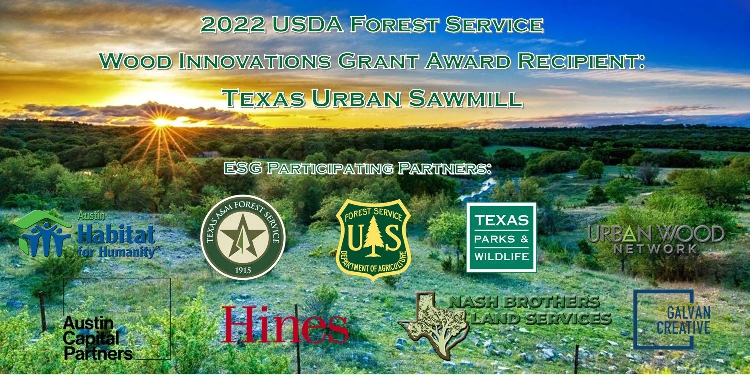 USDA Forest Service Wood Innovations Grant — Texas Urban Sawmill
