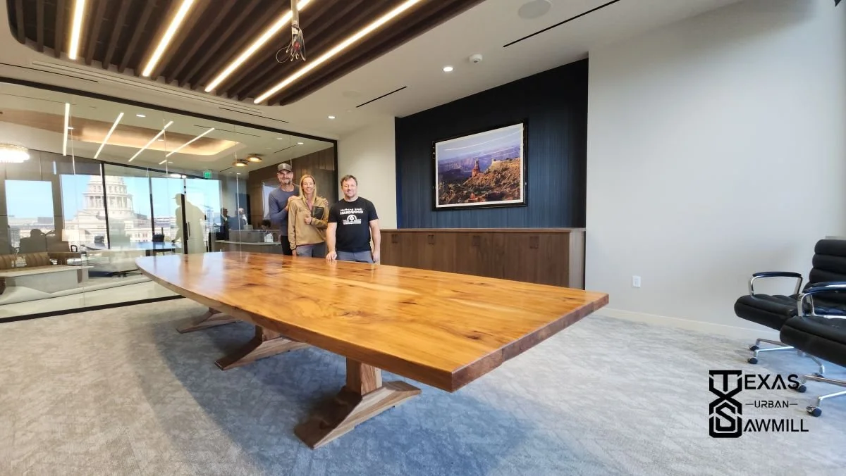 Hillco Partners 18ft Pecan Conference Table | Elevate Your Conference ...